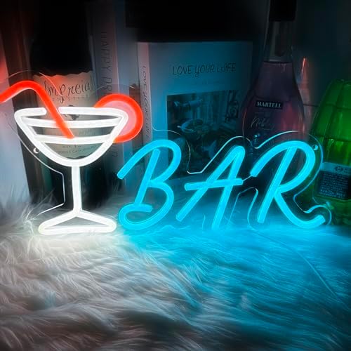 Amazon.com : ENUOLI Bar Neon Sign, Beer Neon Light Bar LED Signs Bar ...
