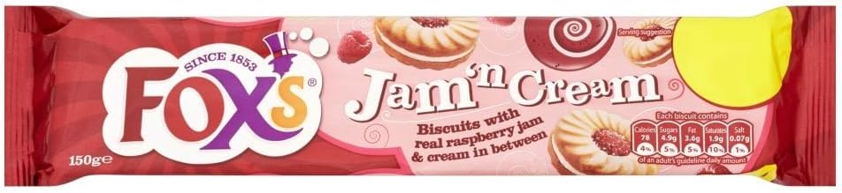 Amazon.com: Fox's Jam 'n Cream Rings 150g - Pack of 6 : Grocery ...
