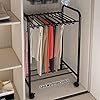 Amazon.com: Floor Telescopic Pants Rack with Hangers and Wheel, Multi ...