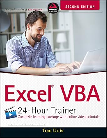 Buy Excel VBA 24-Hour Trainer, 2ed (WROX) Book Online at Low Prices in ...