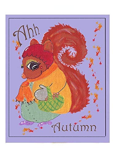 Amazon.com: Autumn, Fall Wall Decor: Cute Squirrel Art Print,"Ahh ...