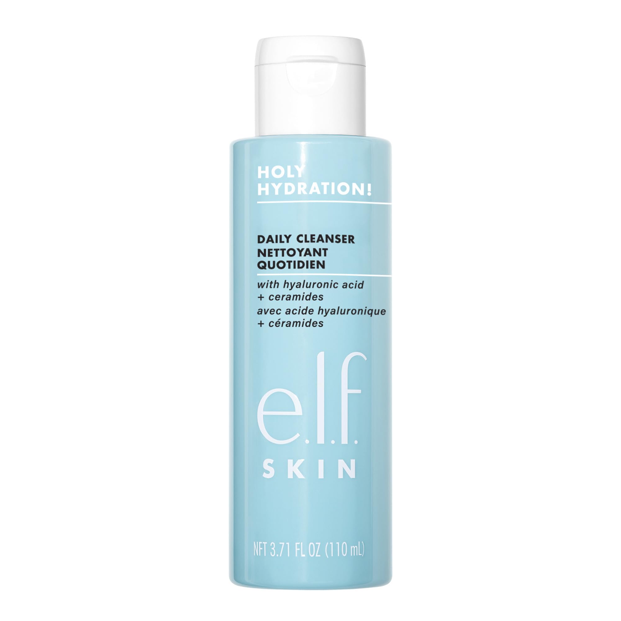 e.l.f. Holy Hydration! Daily Cleanser, Infused with Ceramides, Removes ...