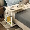 Amazon.com: WANLIAN Rolling Laptop Table Lap Desk for Laptop Rolling ...
