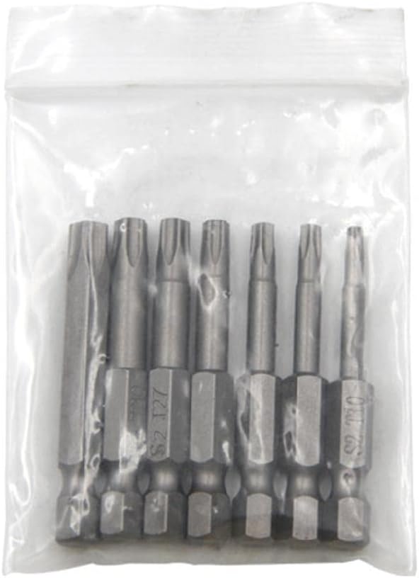 Torx For Head Screwdriver Bit Set Steel Magnetic Security Tamper Proof ...