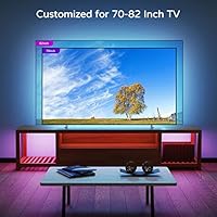 Amazon.com: Led Lights for TV 70 75 80 82 Inches,Hamlite 18Ft USB TV ...