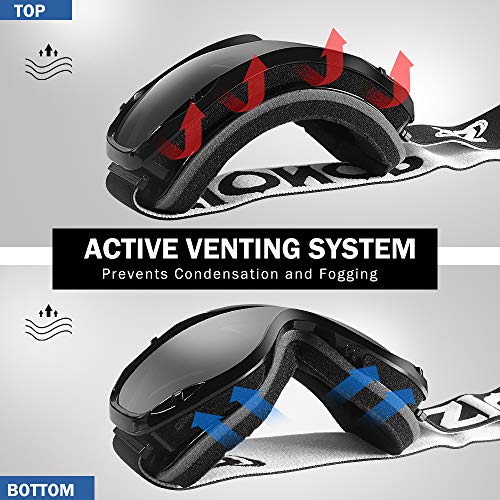 EXP VISION Snowboard Ski Goggles for Men, Women and Youth Snow Goggles ...