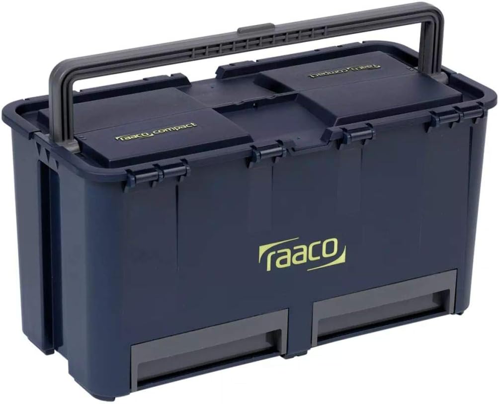 raaco 136587 Toolbox Compact 27" in blue/grey, 470x238x245 mm - Amazon.com