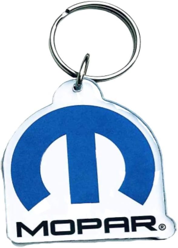 Amazon.com: Mopar Acrylic Keychain – 2" x 2" – Current Stylized “M ...