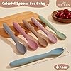 Amazon.com: ME.FAN Silicone Baby Spoons - 6 Pack Feeding Spoon for ...