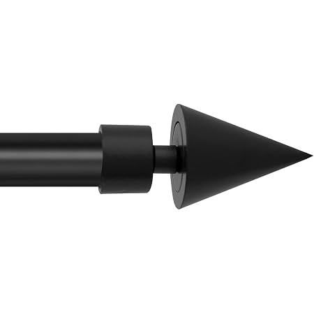 Amazon.com: 2 Pack Black Arrow Curtain Rods - 66 to 120 Inch for ...