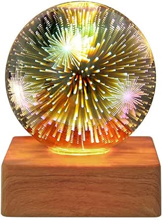 LED Firework 3D Star Effect Colorful Night Light USB Projector Lamp ...