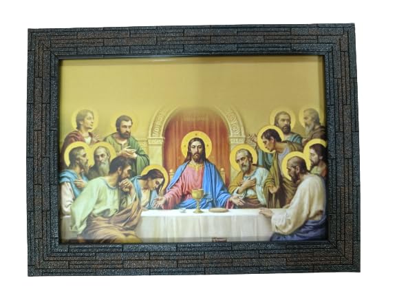Catholic Frames The Last Supper painting wall frame 7 * 5 inch Digital ...
