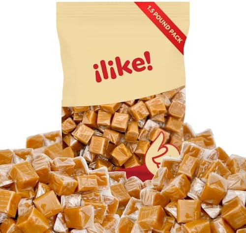 Amazon.com : Vanilla Caramel Cubes Candy, Individually Wrapped, 1.5 ...