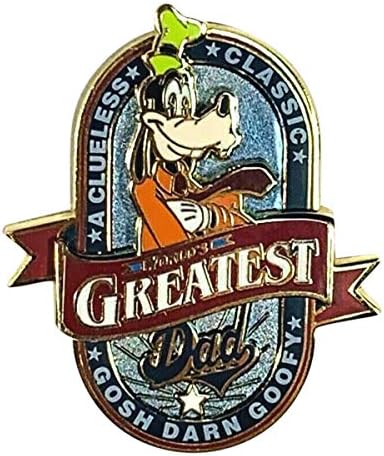 Amazon.com: Disney Pin 102642 Vintage Goofy Best Dad Pin : Clothing ...