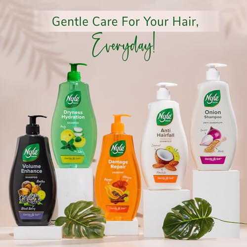 Nyle Naturals Anti Dandruff Shampoo|For Dandruff Free Hair |Enriched ...