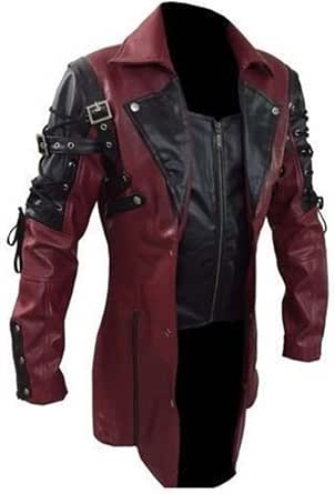 Amazon.com: Askelly Men's Steampunk Gothic Jacket,Mens Retro Steampunk ...