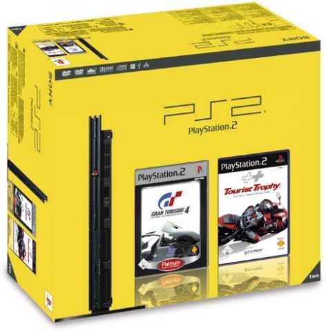 Playstation 2 - Konsole Slim Black + Gran Turimso 4 + Tourist Trophy ...