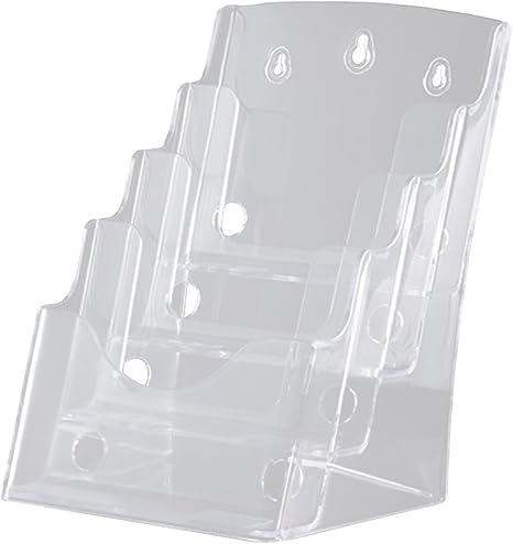 Harilla Acrylic Brochure Holder Freestanding Flyer Holder Rack File ...