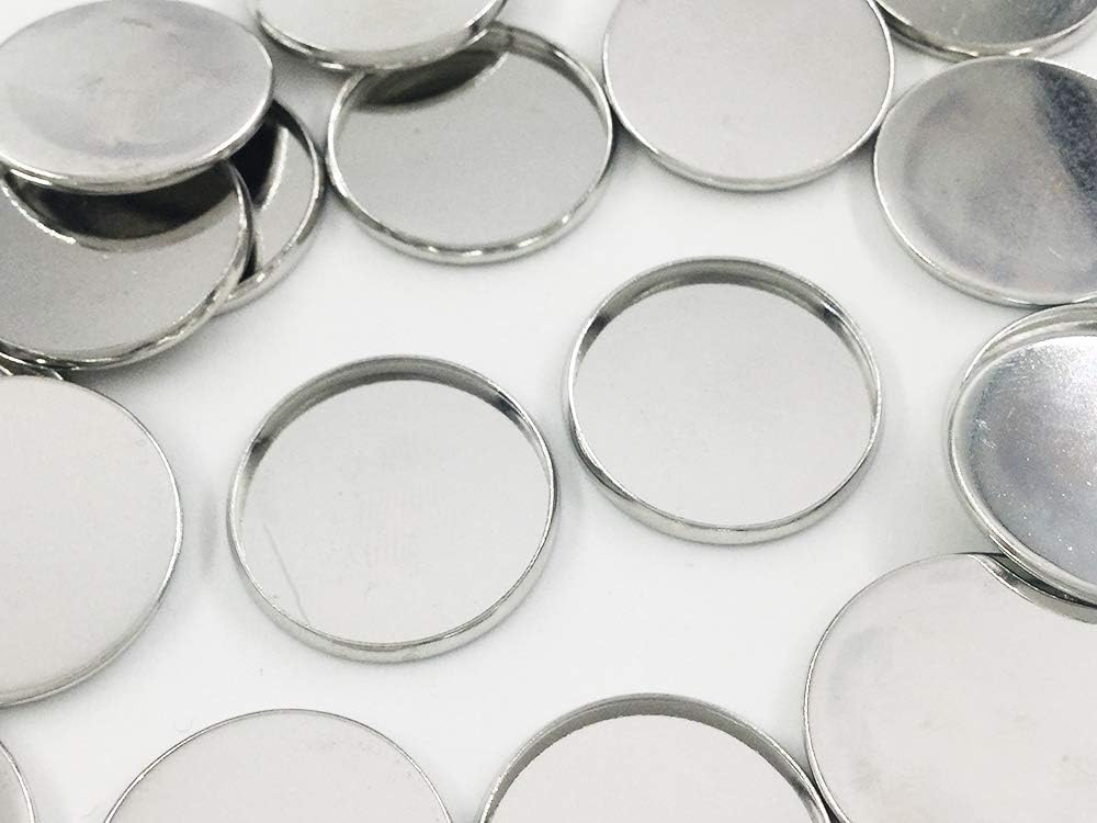 Amazon.co.jp: ミール皿 丸 シルバー 20mm カン無し 20枚 アクセサリー セッティング 台座 金具 ファイニエ ...