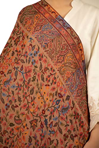 Buy Shal-é-Pashm Womens' Fineness Kani Weave Kashmiri Woolen Shawl ...