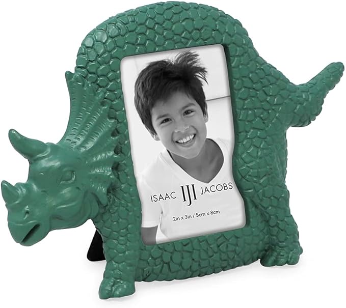 Amazon.com - Isaac Jacobs 2” x 3” Resin Dinosaur Picture Frame ...