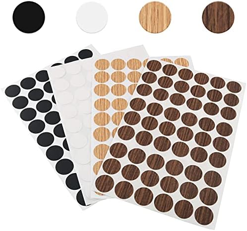 Amazon.com: JianLing 4 Sheets Self-Adhesive Screw Hole Stickers, Screw ...