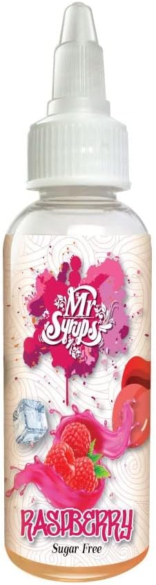 Mr Syrups Raspberry Flavoured Syrup - 60ml Bottle, Non-Alcoholic ...