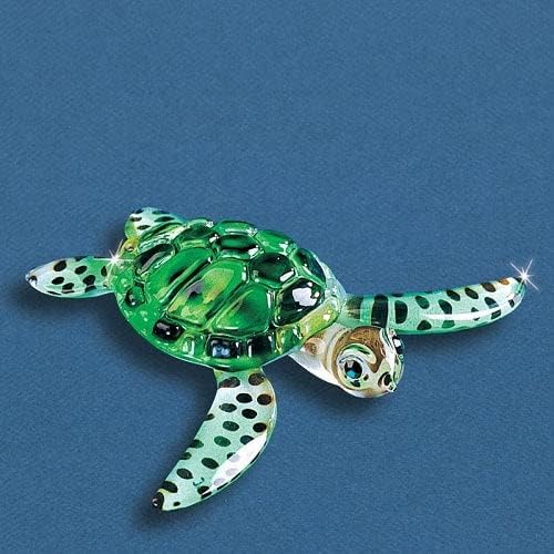 Amazon.com: Glass Baron Tiffany The Turtle Glass Figurine : Home & Kitchen