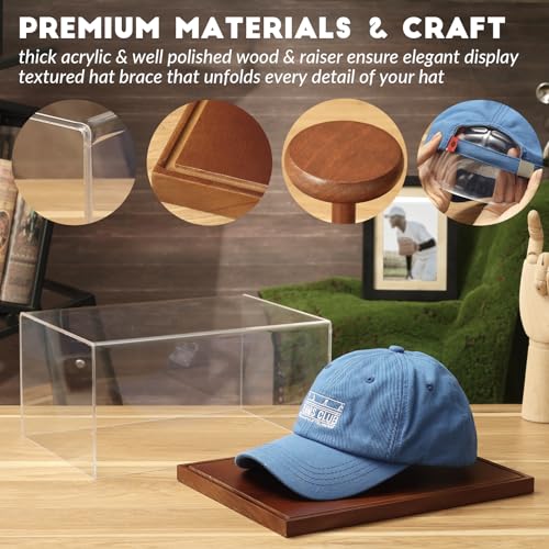 Snapklik.com : JupDec Hat Display Case, Clear Acrylic Signed Baseball ...
