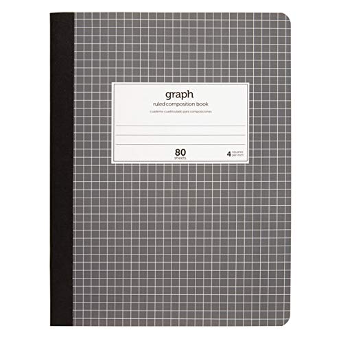 Office Depot Brand Quad Composition Book, 9 3/4" x 7 1/2", Quadrille ...