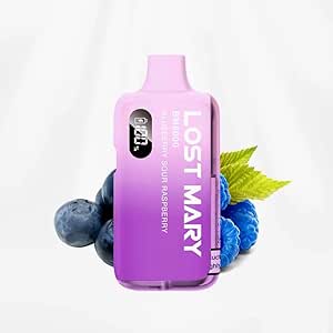 LOST MARY BM6000, (Blueberry sour Raspberry) Inhale Activated And ...