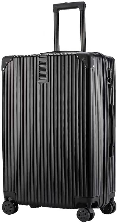 Amazon.com | 32-Inch Black Travel Suitcase - Expandable Aluminum Handle ...