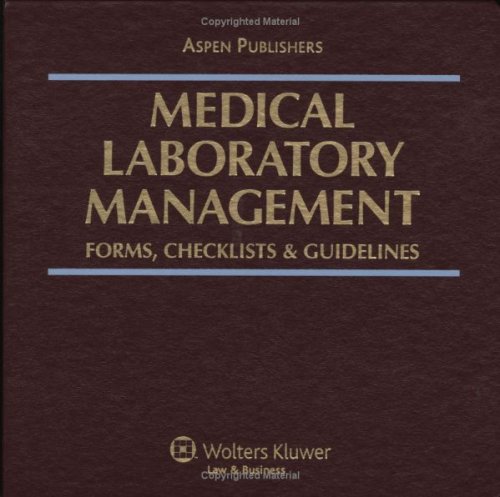 Medical Laboratory Management Forms, Checklists and Guidelines: Buy ...