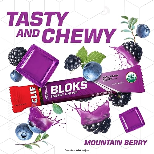 Snapklik.com : CLIF BLOKS - Mountain Berry Flavor - Energy Chews - Non ...