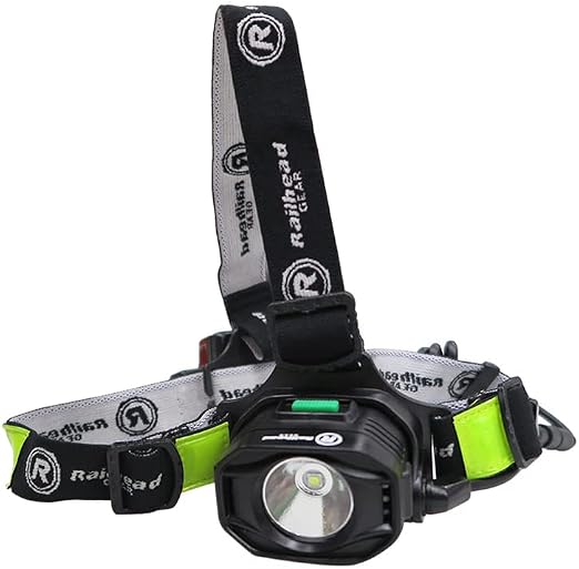 Amazon.com : Railhead Gear Rechargeable LED 1000 Lumen Headlamp with ...
