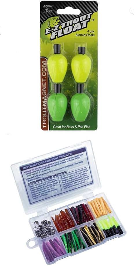 Amazon.com : Trout Magnet E-Z Trout Float Fishing Bobbers, Easy Depth ...