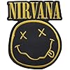 Amazon.com: Men's Nirvana Logo & Smiley Woven Patch : Clothing, Shoes ...