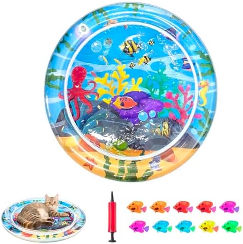 Amazon.com: Thickened Cat Water Sensory Play Mat, Anti-Scratch Water ...