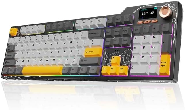 Amazon.com: Ajazz AK35I V4 Customizable Wireless Gaming Mechanical ...