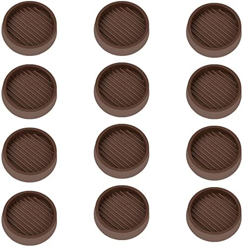 VOCOMO 2X2 Round Caster Cups, Rubber Furniture Cups with Anti-Sliding ...