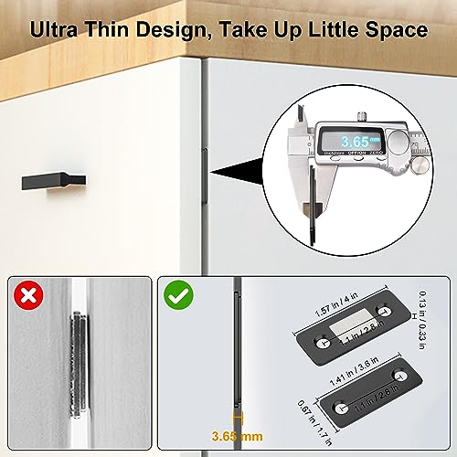Snapklik.com : Cabinet Magnetic Catch 4 Pack Ultra Thin Cabinet Door ...
