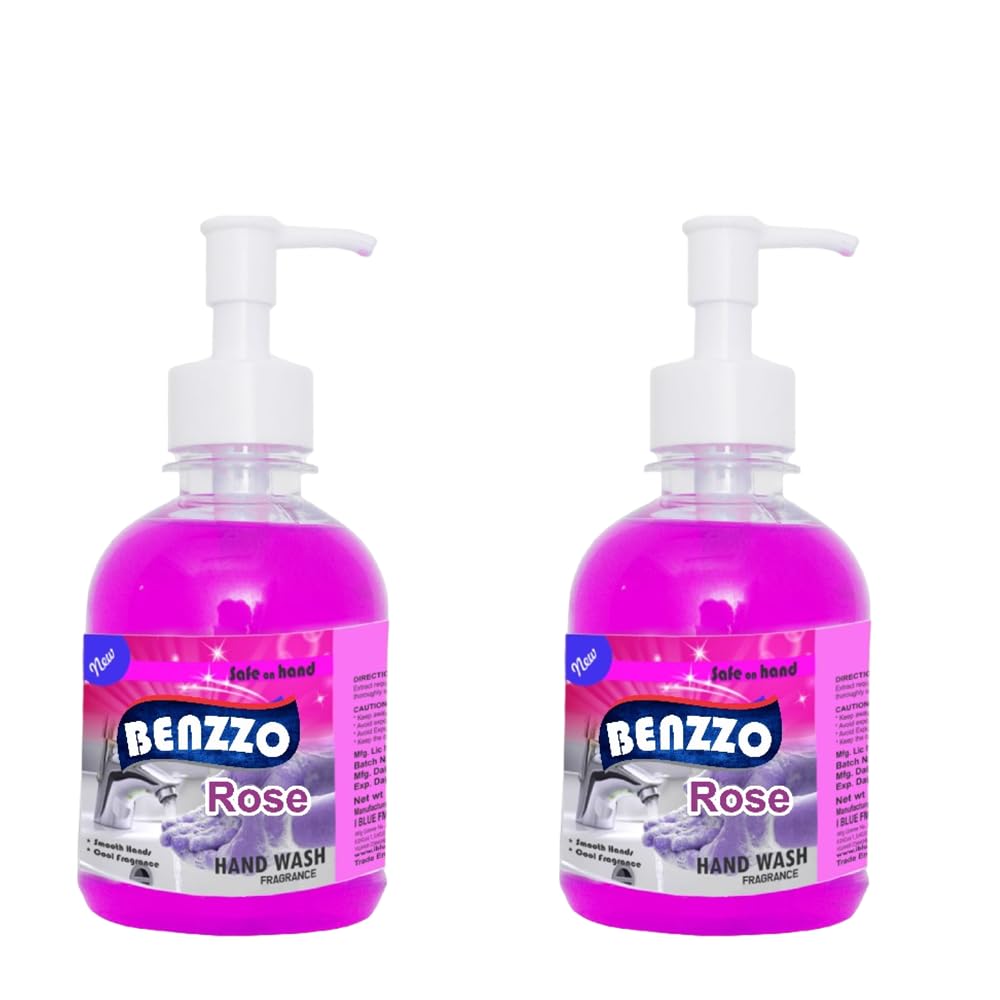 Benzzo Rose Hand Wash | Soft on Hands (250ml, Pack of 2) : Amazon.in ...