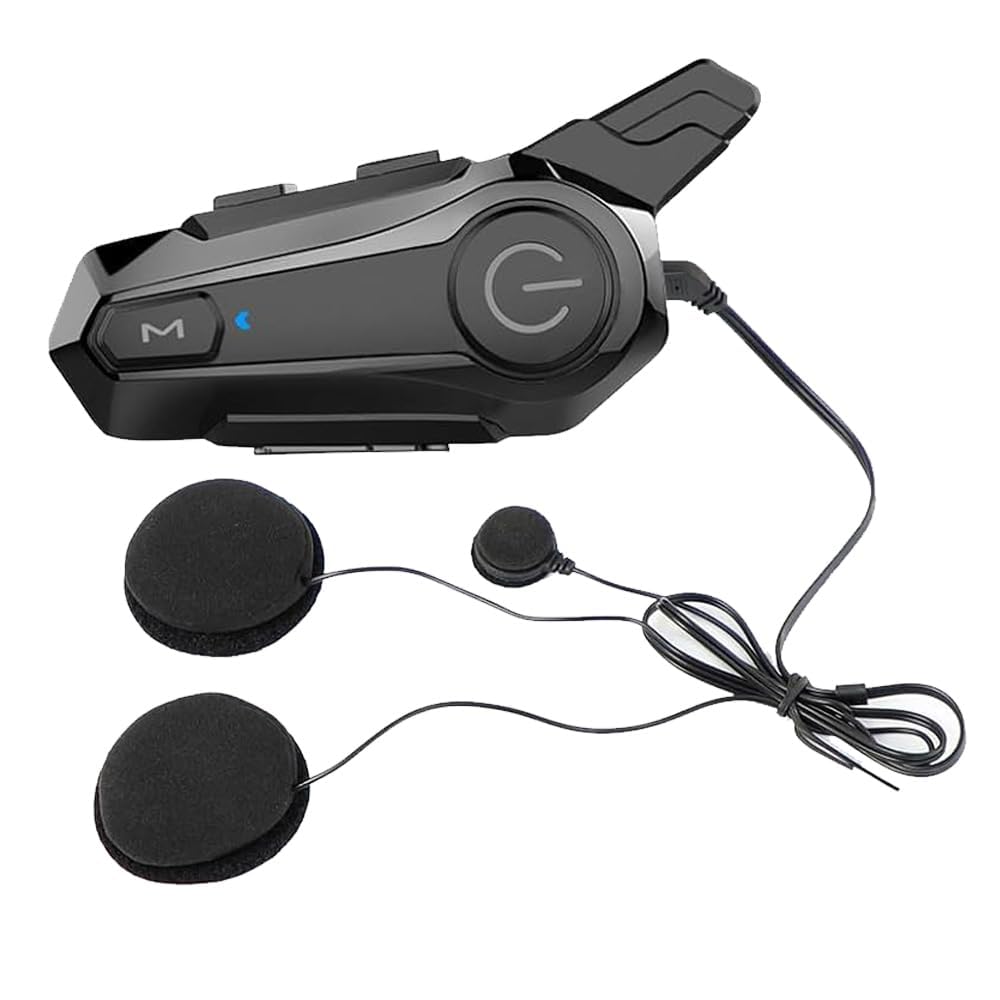 cubonic E1 Motorcycle Bluetooth On Ear Headset Helmet Intercom Headset ...