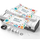 Amazon.com : Qfun Small Laminator Machine with 20 Laminating Sheets 9 ...