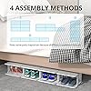 Amazon.com: ZOINLIY Stackable Shoe Organizer for Closet, Small Shoe ...
