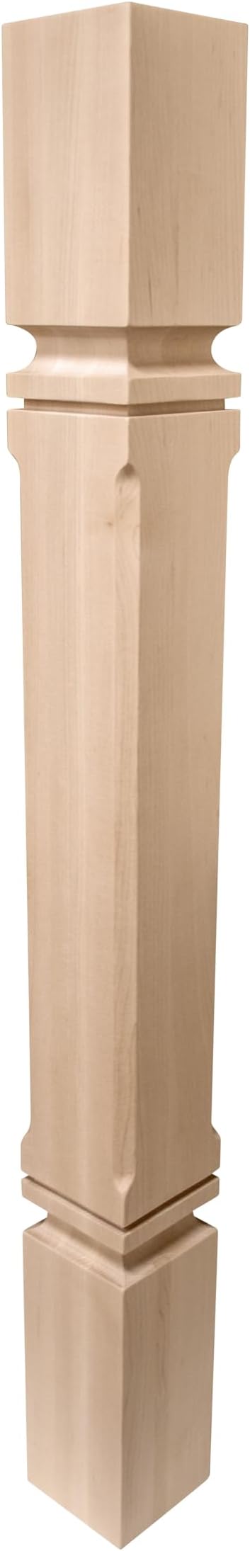 Amazon.com: BingLTD - 36" Rubberwood Unfinished Hardwood Island Table ...