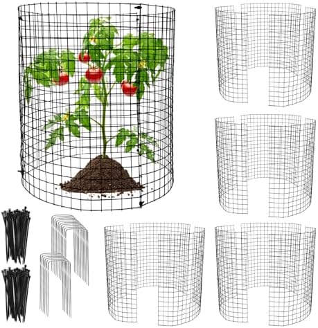 Amazon.com : 6 Pack Plant Protectors from Animals, 15" X 12" Wire Plant ...