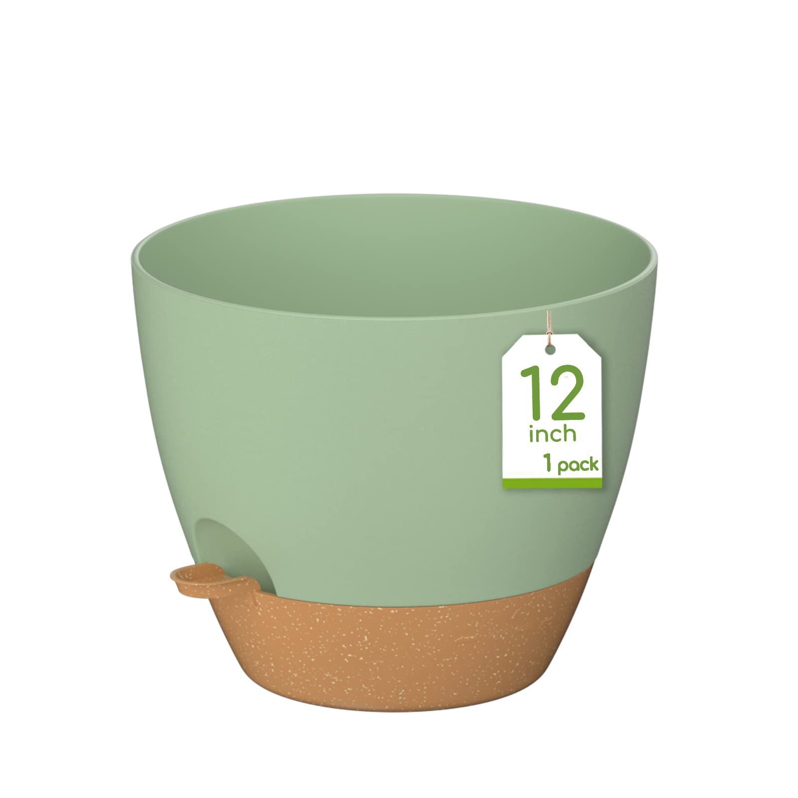 Amazon.com: ZMTECH 30 cm Plant Pots with Watering Lip Self Watering ...