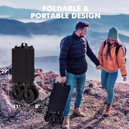 Snapklik.com : Foldable Wagon Collapsible Folding Cart: Portable ...