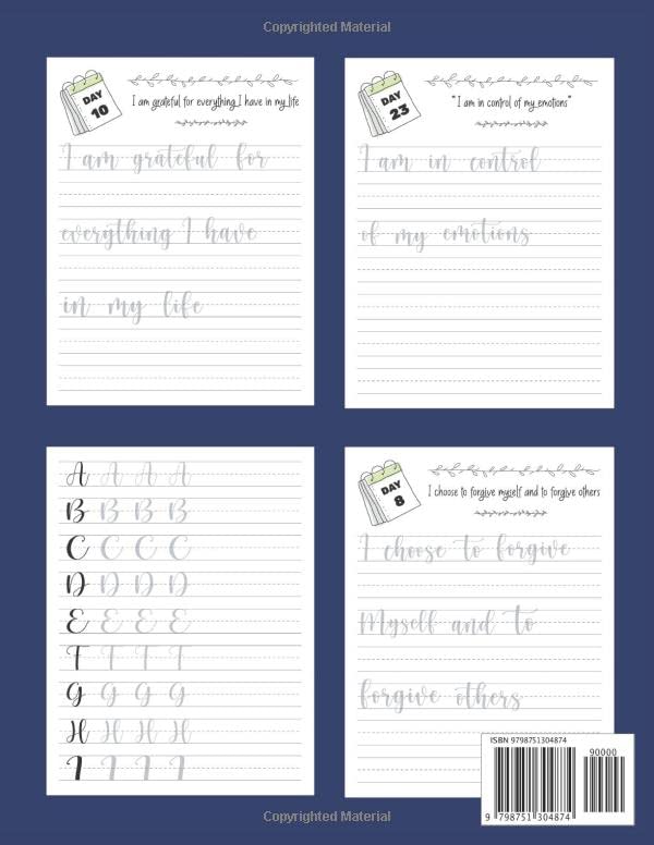 Snapklik.com : Mindful Calligraphy Journal: Mindful Lettering Book